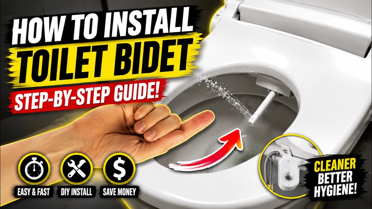 Bathroom Gadget Toilet Bidet How To Install - YouTube