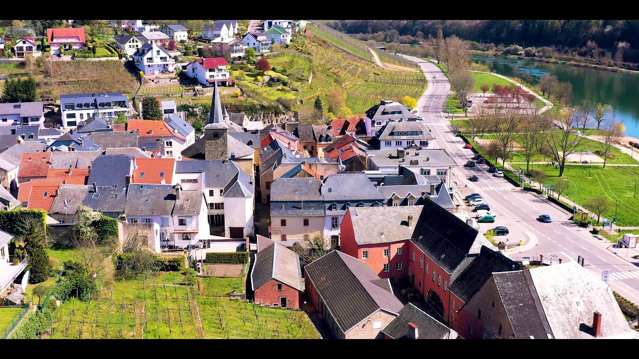 Ehnen, the historic and picturesque village of the River Mosel - 4K UHD ...