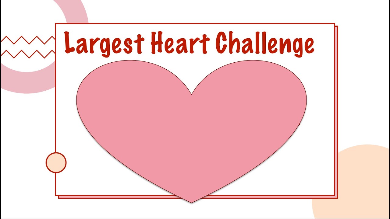 Largest Heart Paper Challenge - YouTube