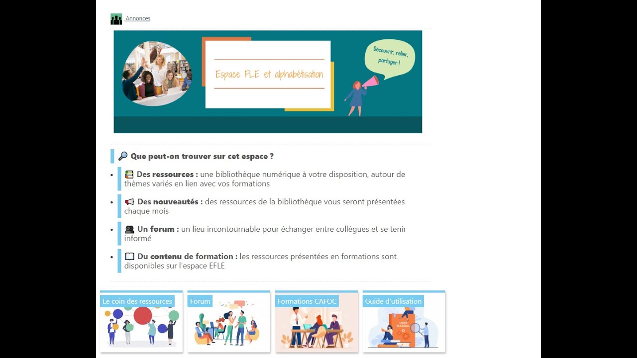 Présentation nouvel espace EFLE - YouTube