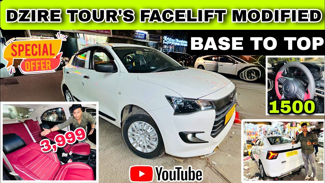 New Maruti Suzuki Dzire Facelift Tour's 2025 Genuine Modified |Price ...
