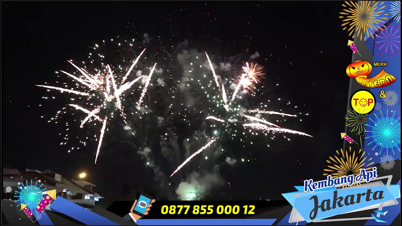 Kembang Api TOP Cake Sky Beauty A 100 Shots 1,2 Inch - YouTube