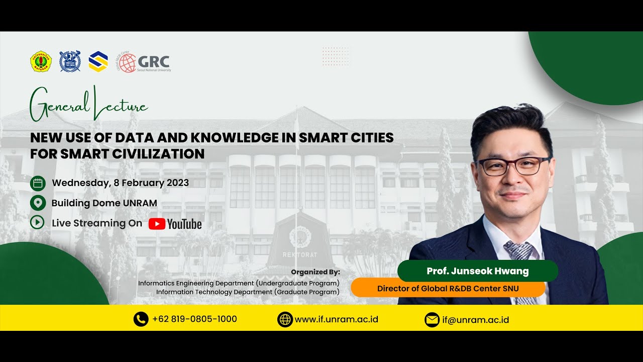 General Lecture "New Use Of Data and Knowledge in Smart Cities for ...