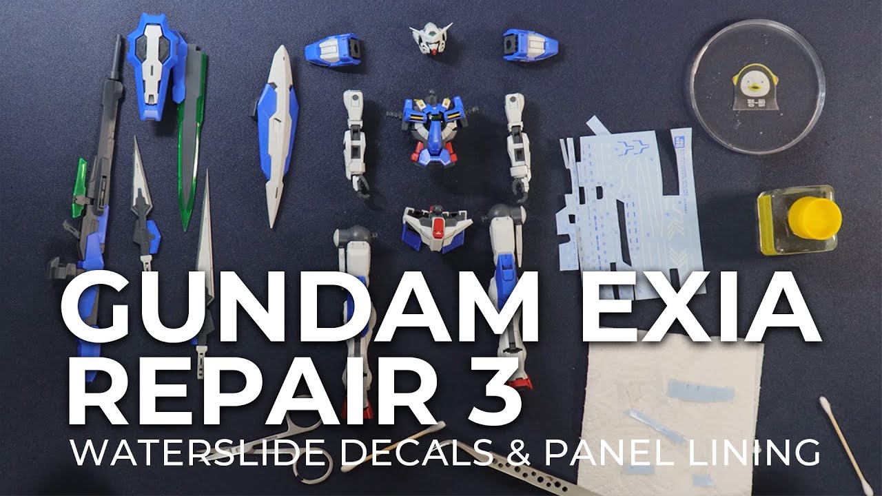 MG Gundam Exia Repair 3 | Fast Build | Speed Build | Panel Lining ...