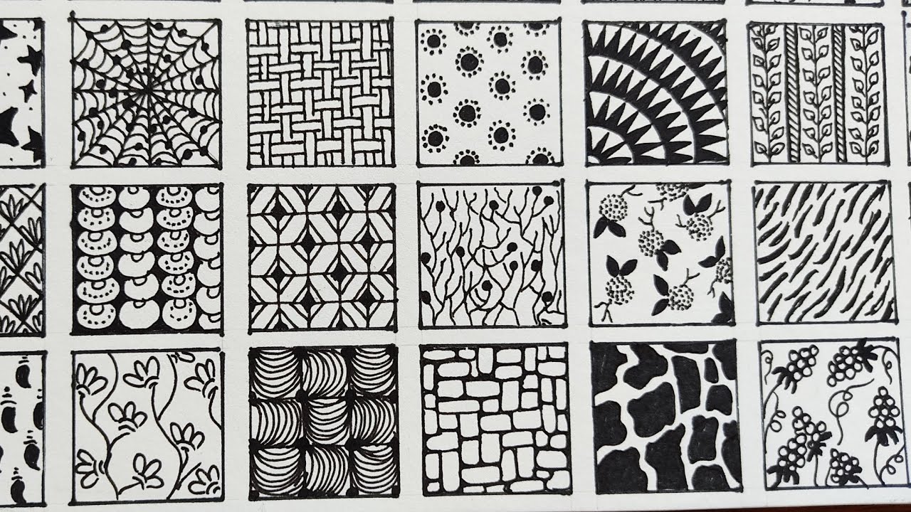 27 Zentangle Patterns | Doodle Art | Mandala Art | Zentangle Designs ...