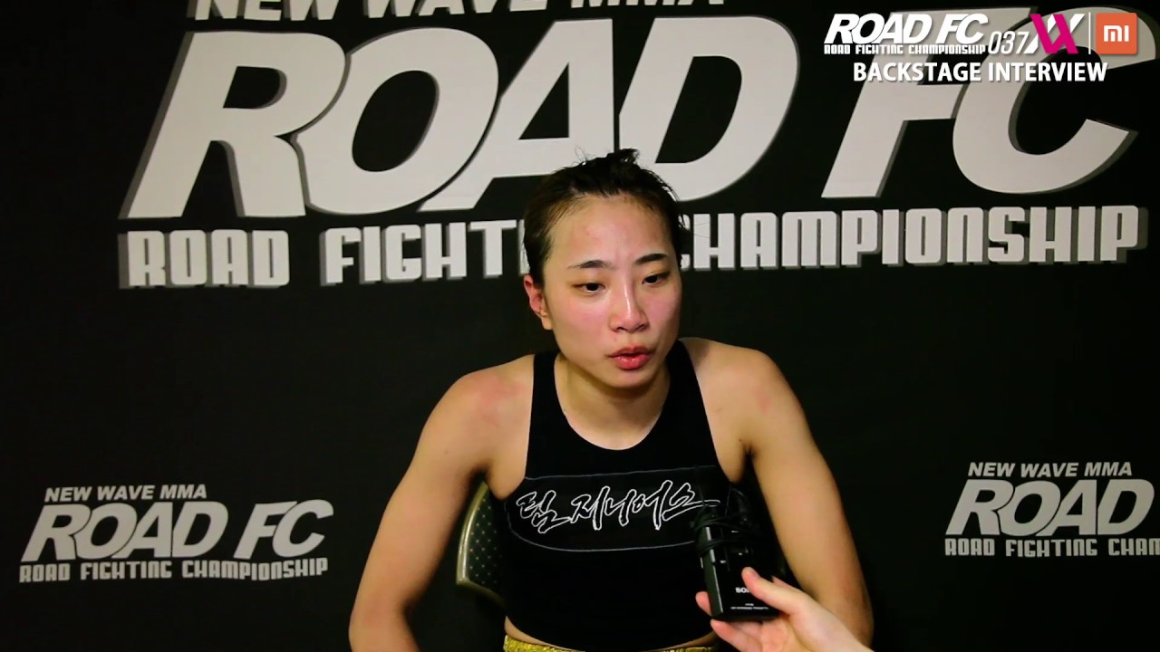 XIAOMI ROAD FC 037 XX BACKSTAGE INTERVIEW SHIM YU-RI - YouTube