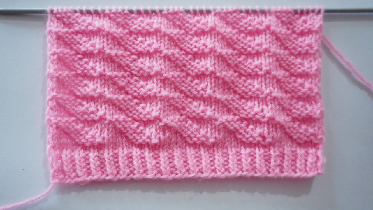 Beautiful Knitting Stitch Pattern For Sweaters/Blankets/Shawl - YouTube