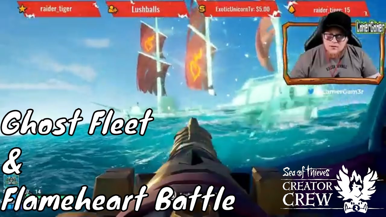 Sea of Thieves Ghost Fleets and Flameheart Battle Highlights - YouTube