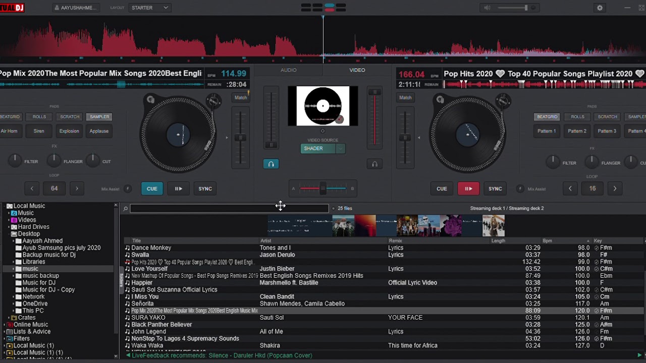 my second dj skills... really bad - YouTube
