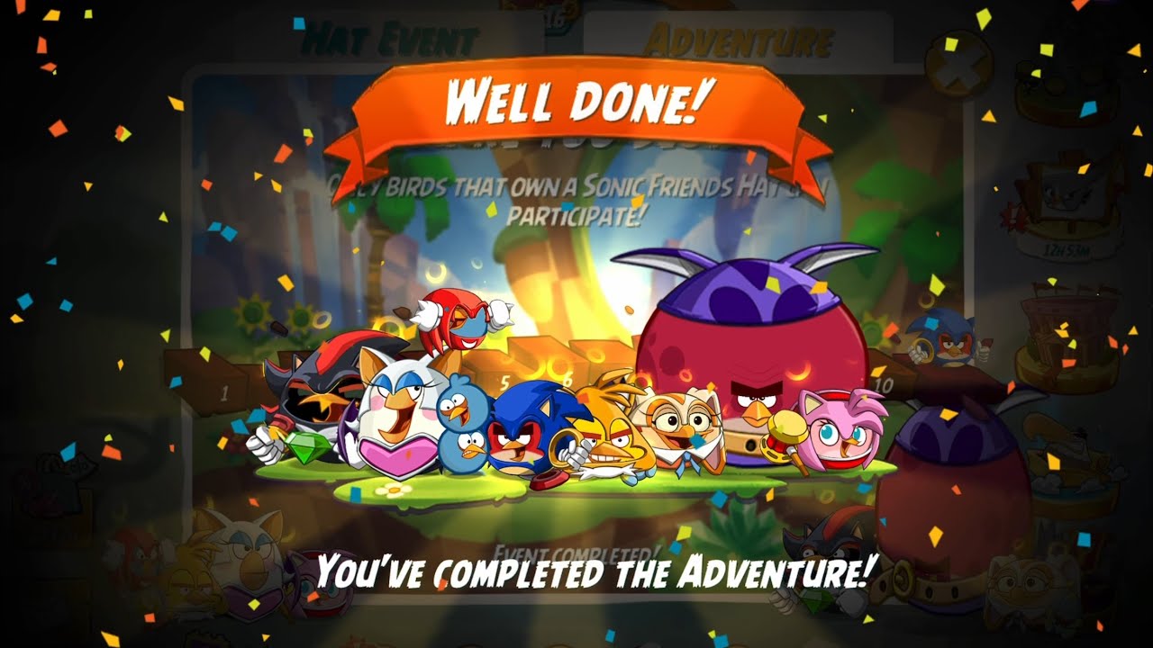 Sonic Friends Hat Set - Angry Birds 2 Adventure (Level 1-10) - YouTube