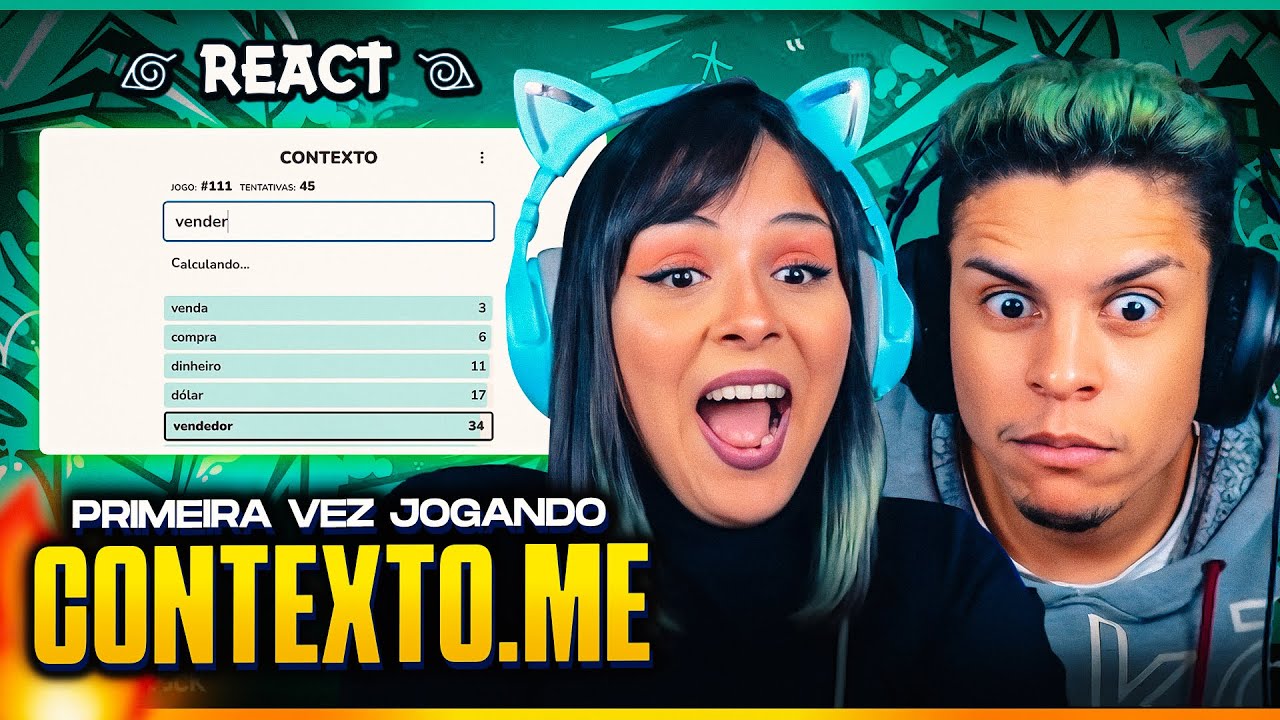 Jogando CONTEXTO.ME pela PRIMEIRA VEZ 😂😂😂 | [Casal Jounin React] 🔥 - YouTube