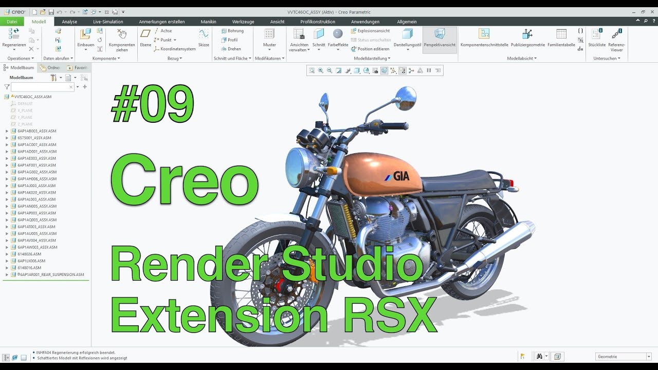 Creo Parametric - Render Studio Extension RSX - YouTube