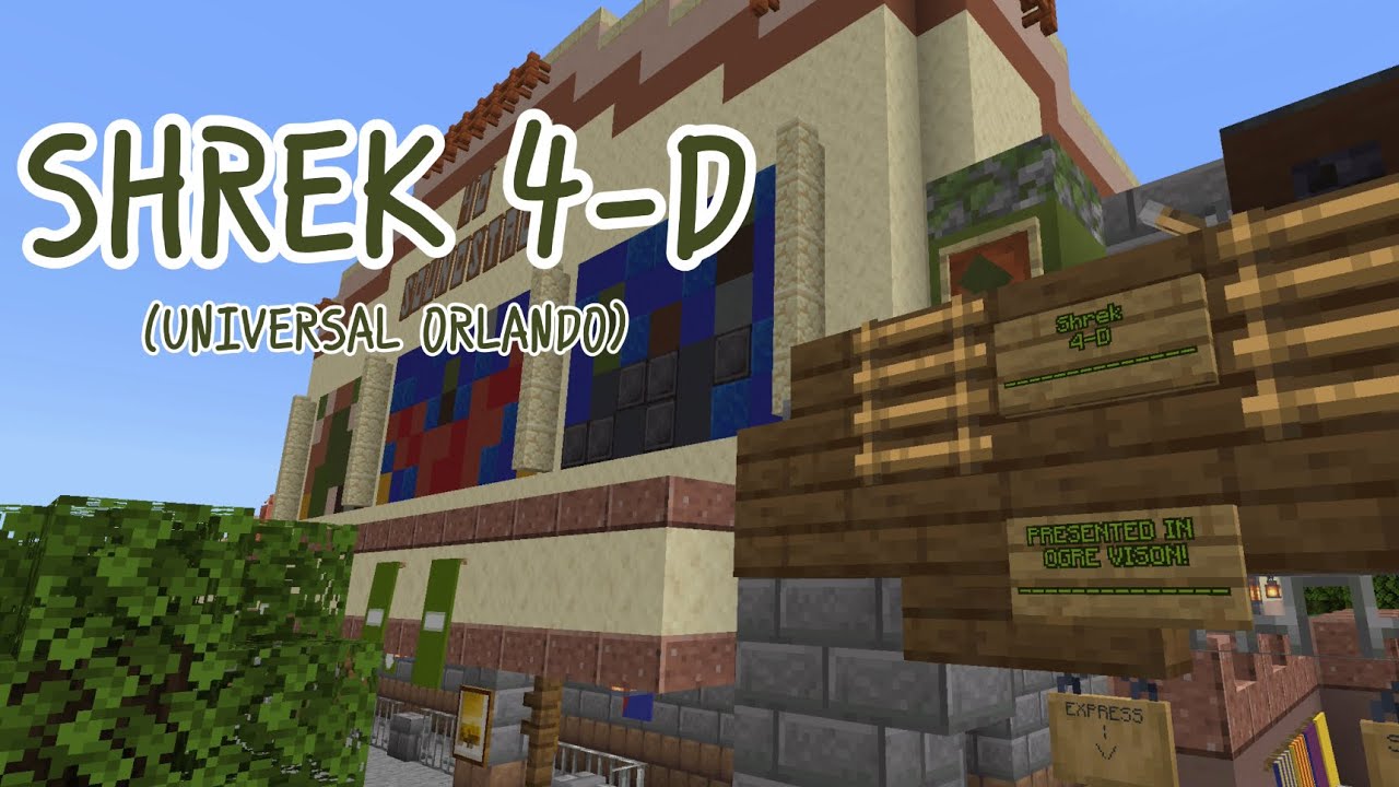 Shrek 4-D Universal Orlando (Minecraft Recreation) - YouTube