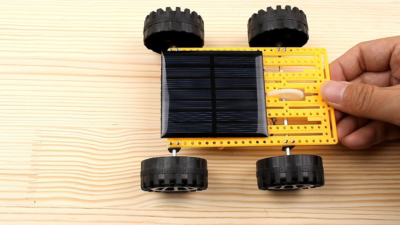 How to Make a Solar Powered Car for kids---Easy to Build at home - YouTube