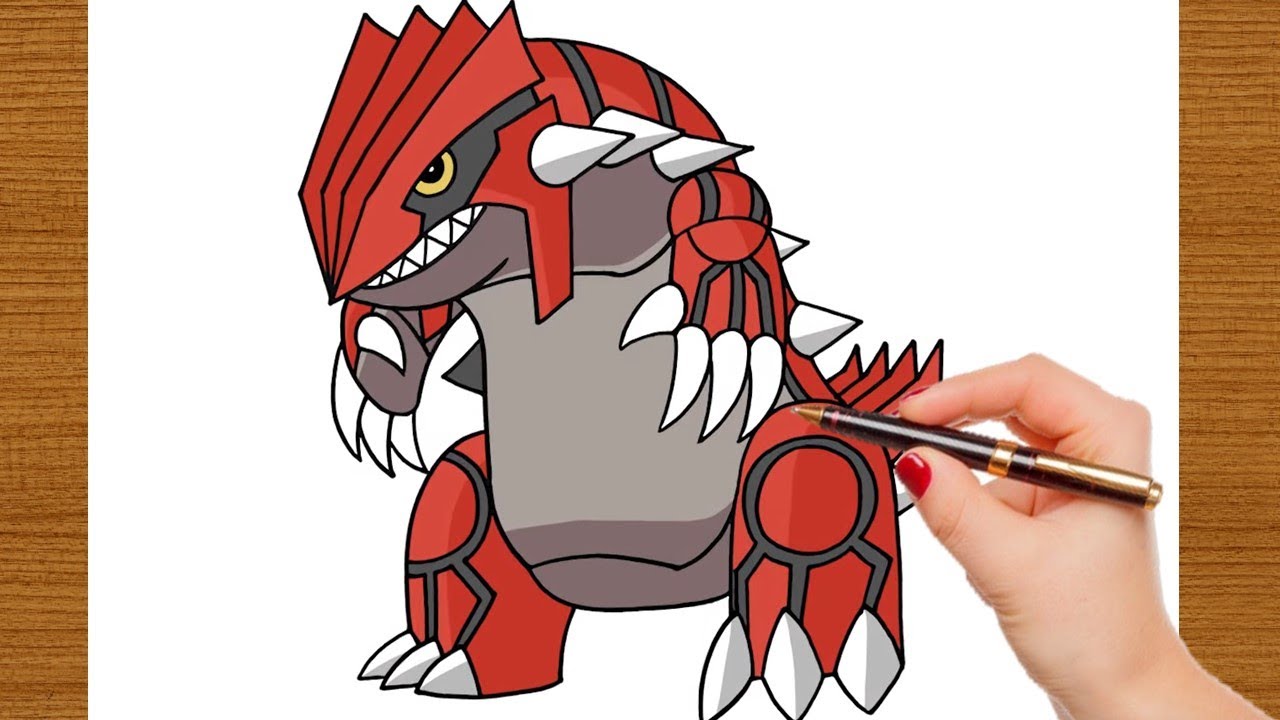 How to Draw Groudon from Pokemon: Easy Tutorial for Beginners - YouTube