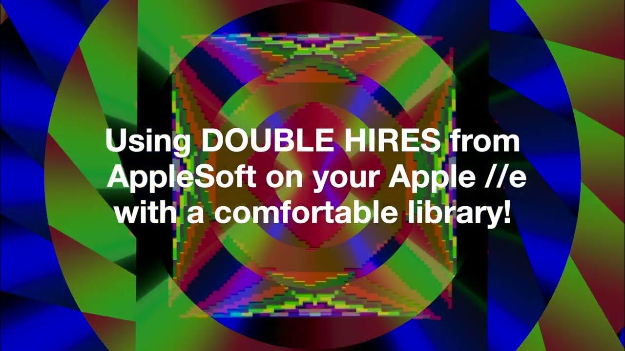 DOHIRES AppleSoft Library Demo - YouTube