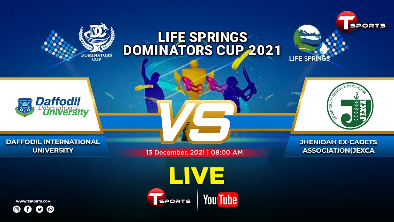 LIVE | Daffodil International University vs Jhenidah Ex-Cadets ...