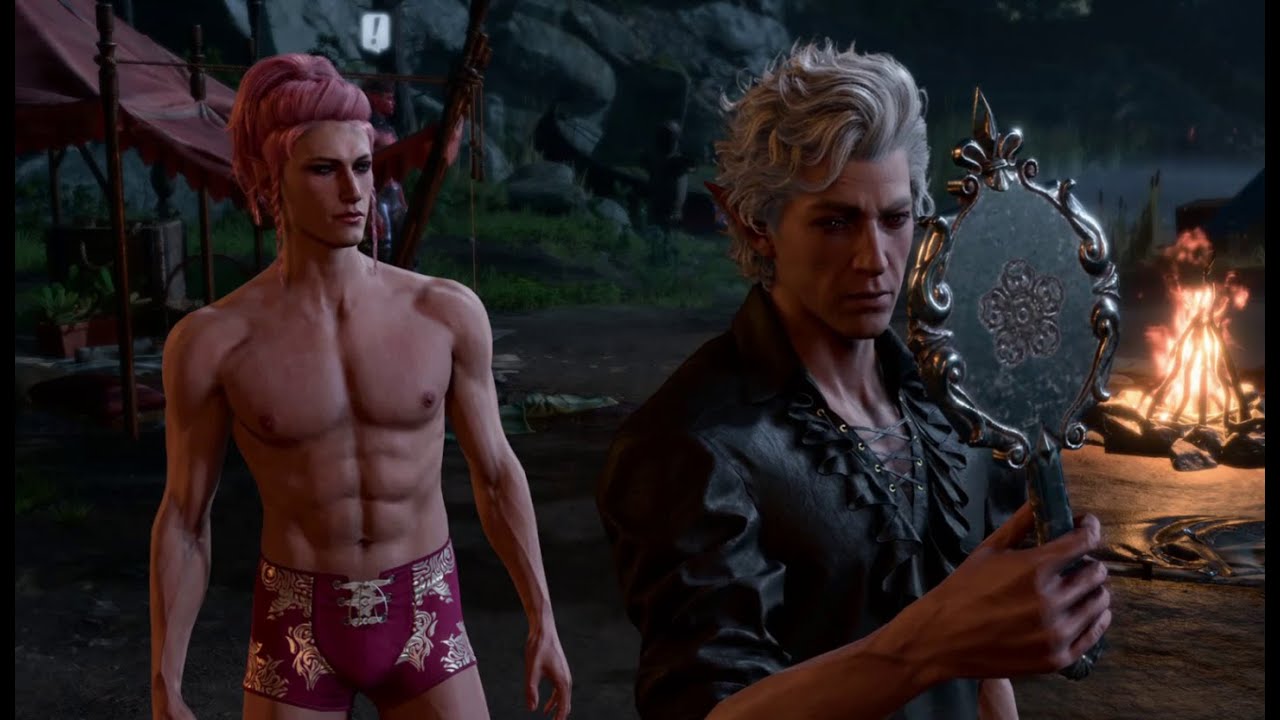 Astarion Romance (gay) - mirror scene: "What do you see, when you look at me?" | Baldur's Gate 3 ...