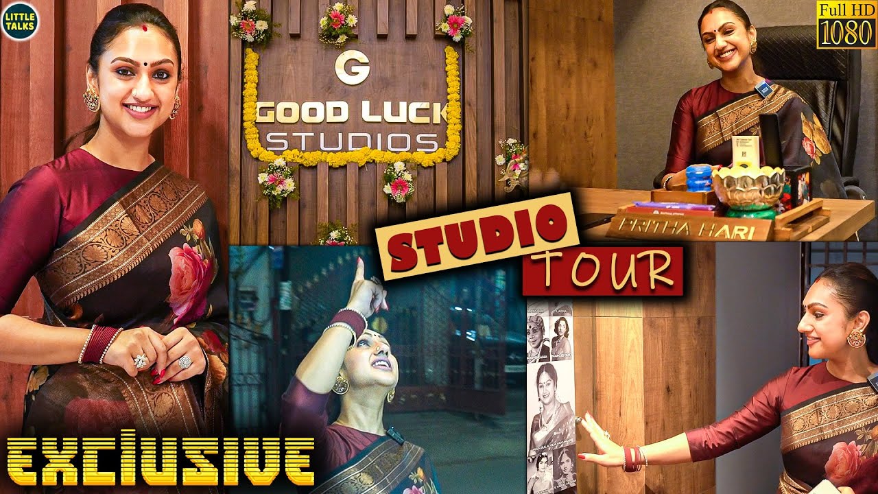 Pritha Hari's Good Luck Studios Tour | Pritha அம்மா Manjula-க்காக கணவர் ...