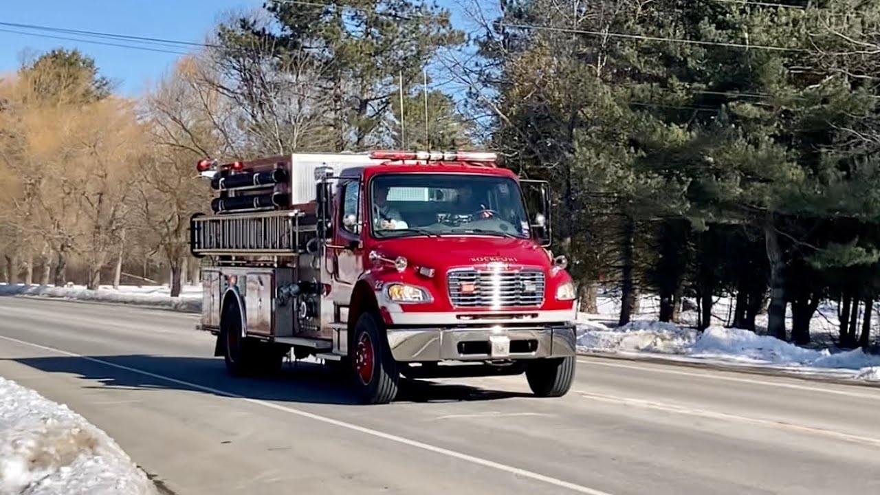 Rockport, ME Engine 22 Responding to MVA - YouTube