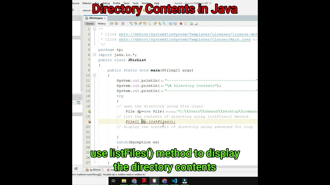 List All Files In A Directory Java List Directory Contents In Java List All Files In A Directory Java List Directory Contents In Java