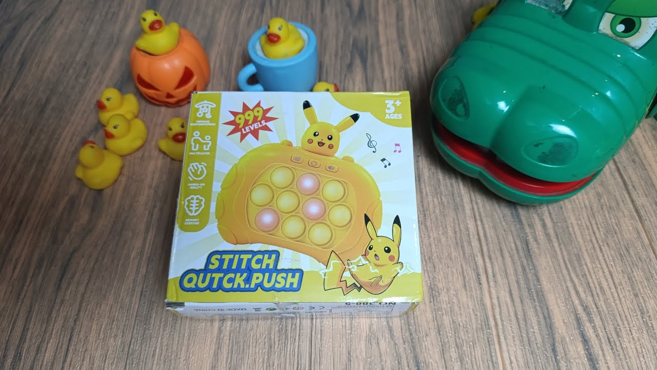 ASMR Unboxing PIKACHU POP IT Quick push game #toys #popit # ...