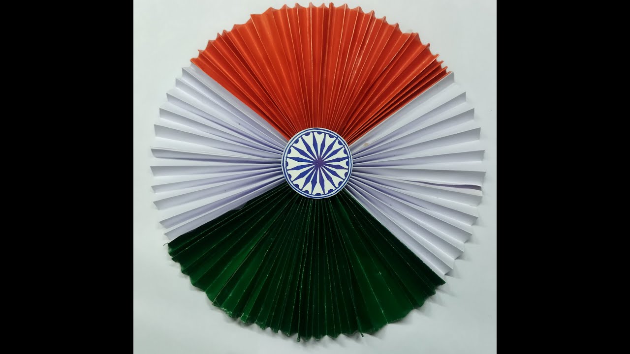 Paper Craft | India Flag |Craft For Kids | Hand Made Paper craft - YouTube