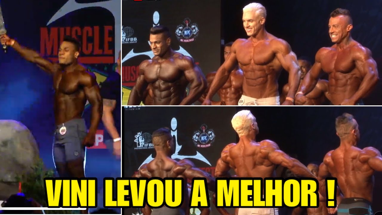 VINICIUS MATEUS LEVA MUSCLE CONTEST SUPER SHOW! Pra cima de Diogo e ...