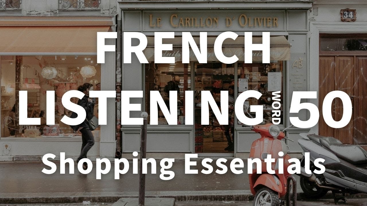 Easy French Listening | Words for Shopping - YouTube