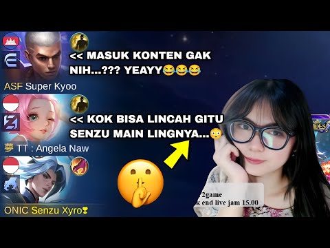 REAKSI STREAMER CEWE SUNDA EH KO BISA MAIN LINGNYA SELINCAH ITU YA