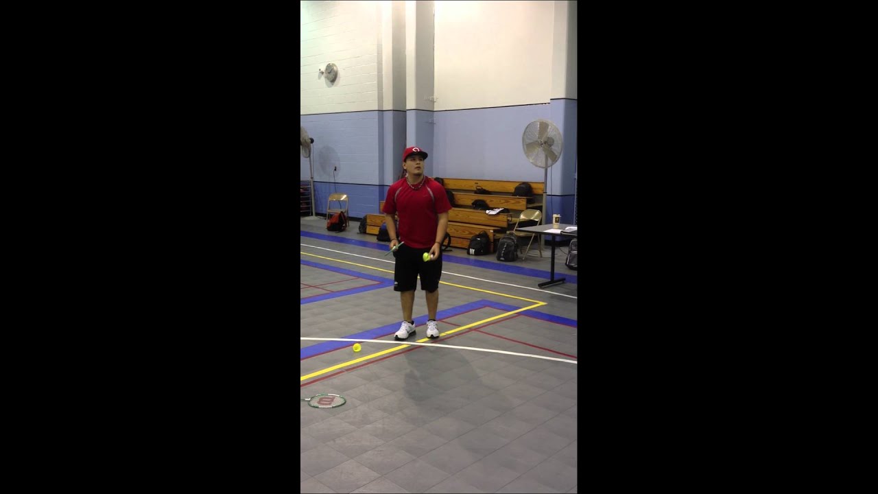 Badminton Overhand Serve KNPE 226 - YouTube