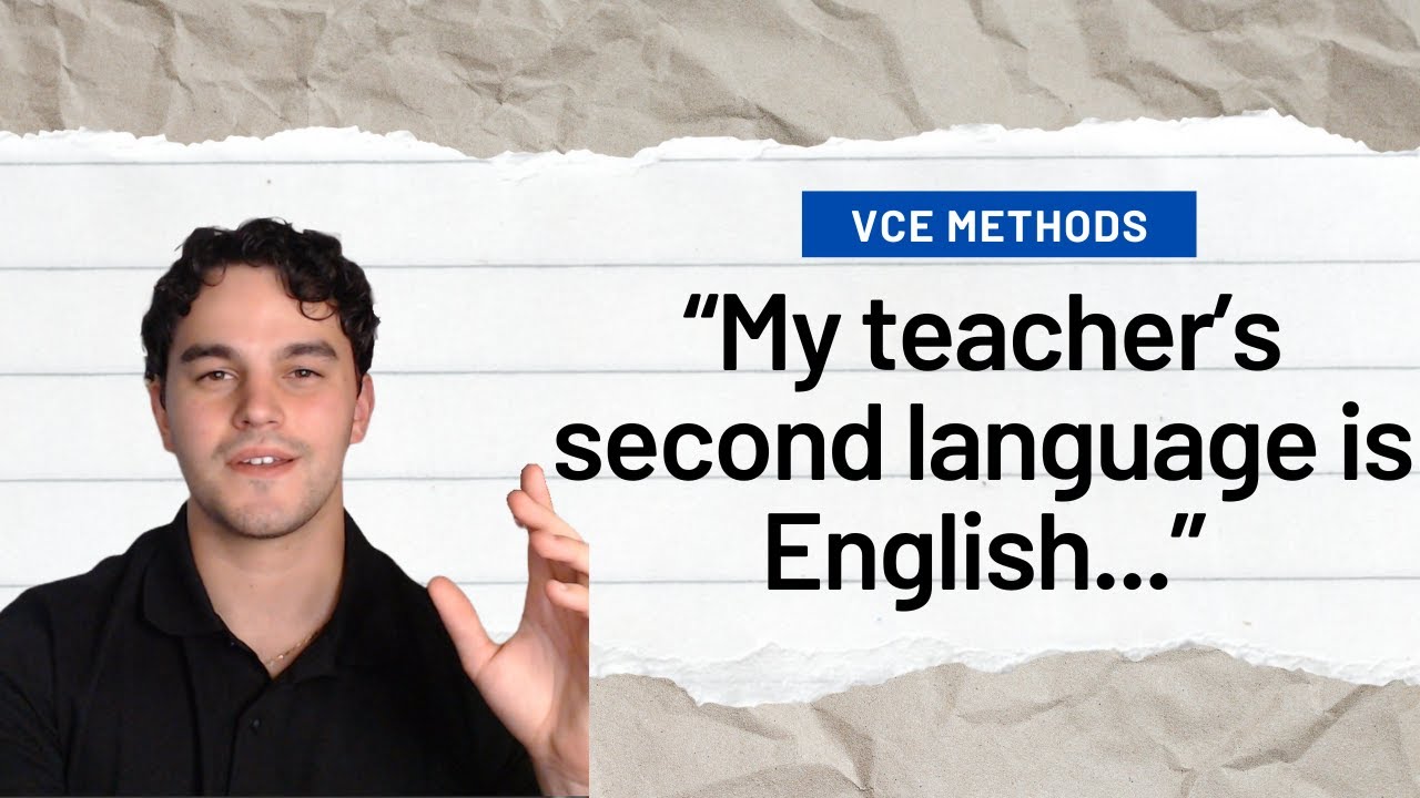 My teacher's second language is English and I cannot understand them ...