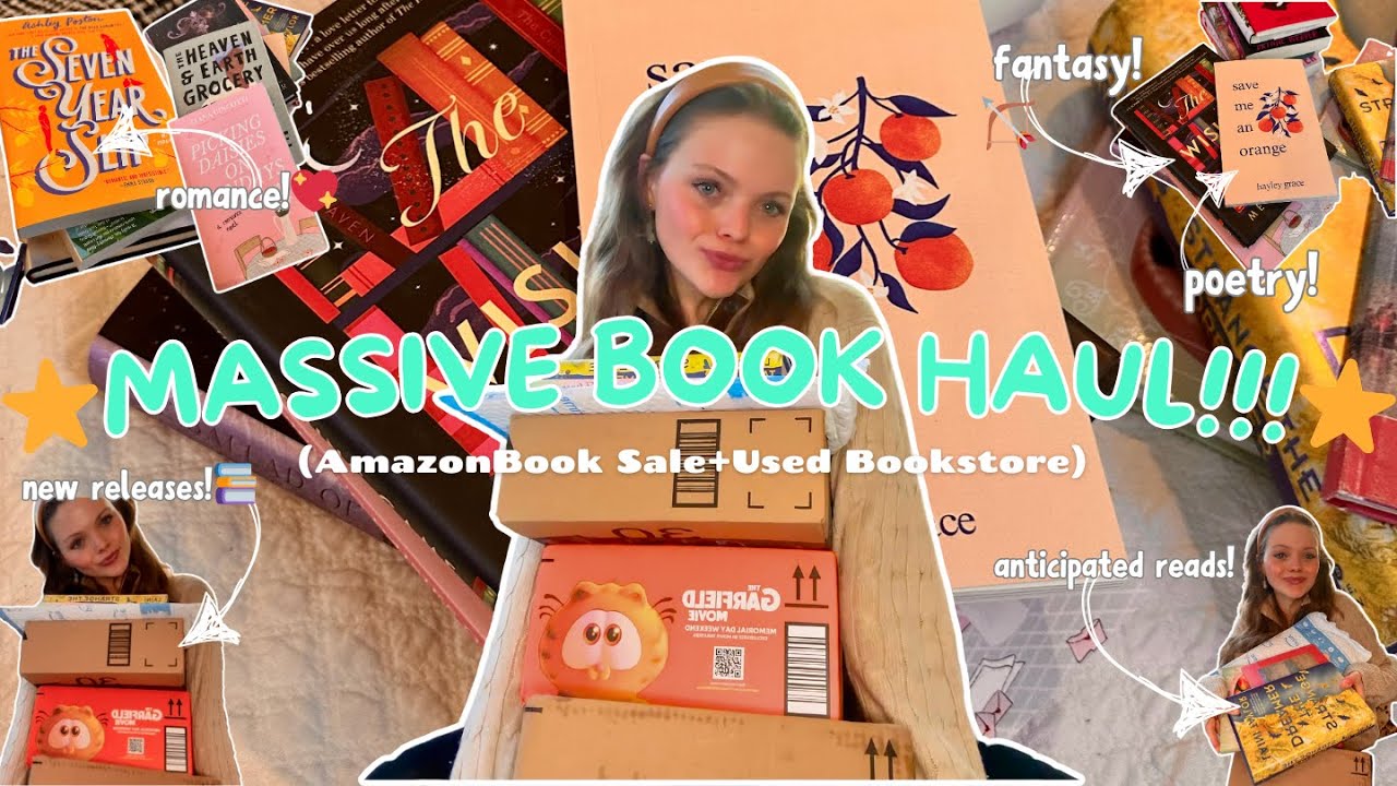 MASSIVE Book Haul!!! (New releases+Anticipated Reads) 🐚⭐️📚🏷️💖🌸 - YouTube