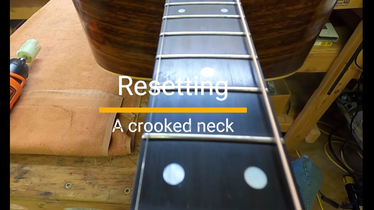 Fitting a crooked Martin neck - YouTube