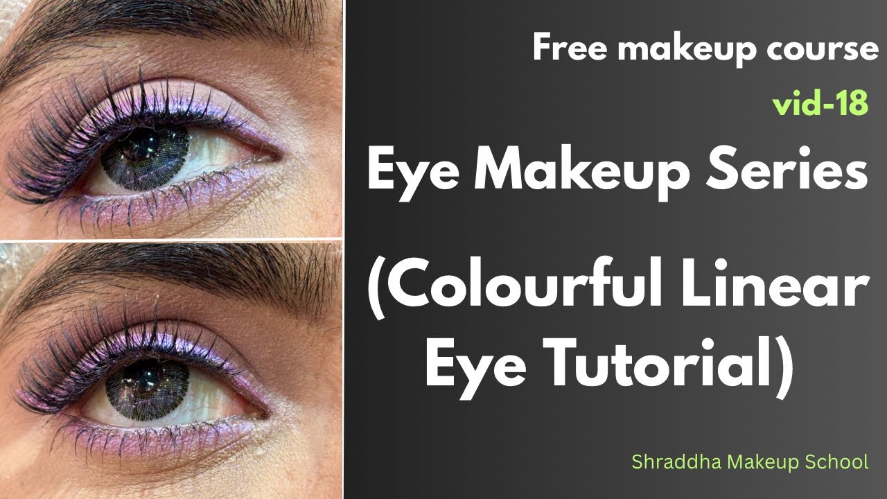 How To Do Colourful Eye Makeup Tutorial | Eye Makeup Series| Video ️18 ...
