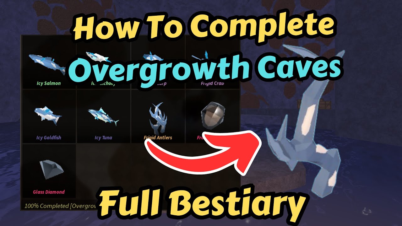 How To Complete Overgrowth Caves Full Bestiary | Fisch | Roblox - YouTube