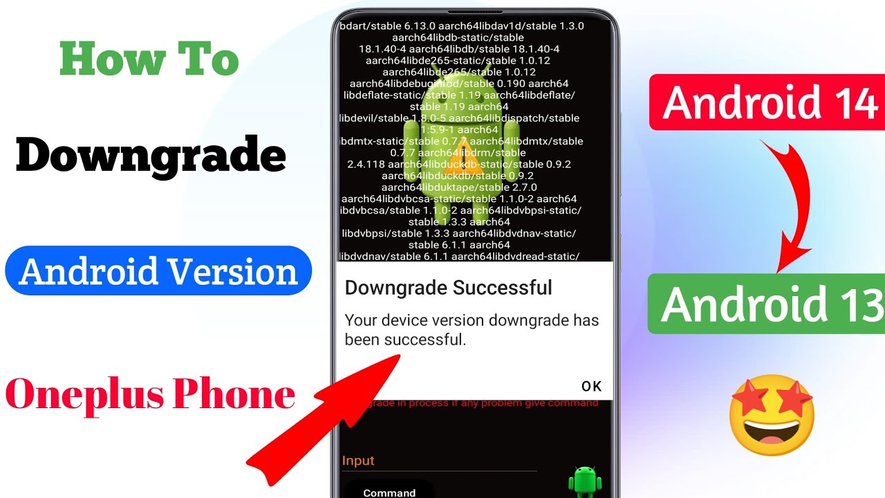 how to downgrade android 14 to 13 oneplus | oneplus me android version downgrade kaise kare ...