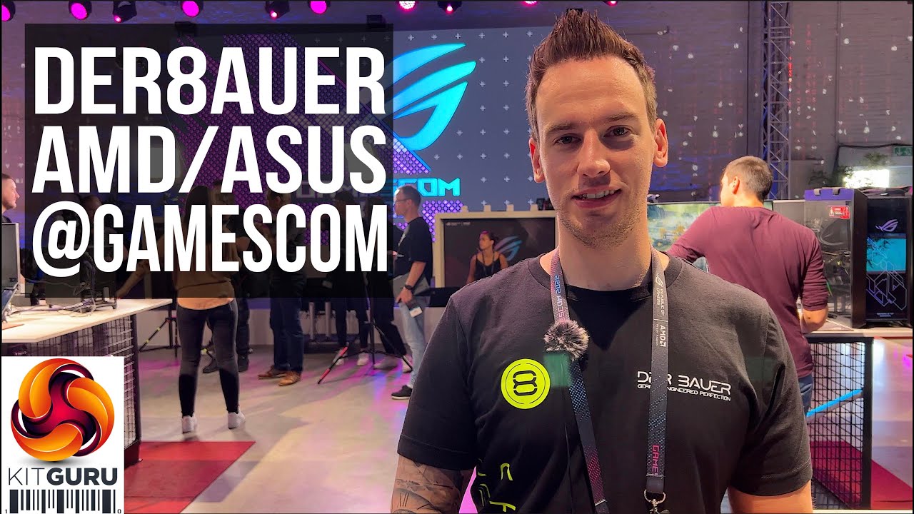 der8auer @ AMD/ASUS Gamescom - YouTube