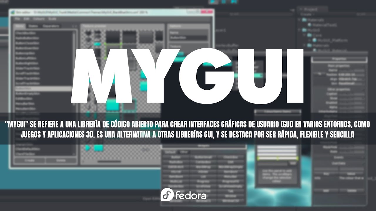 MyGui En Fedora Para Modelado 3D En Videojuegos - YouTube