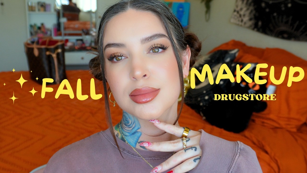 Fall DRUGSTORE Makeup Look 🍂･ﾟ - YouTube