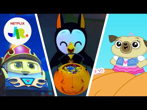 BEST Halloween Moments 👻 StarBeam, Mighty Express & More! | Netflix Jr