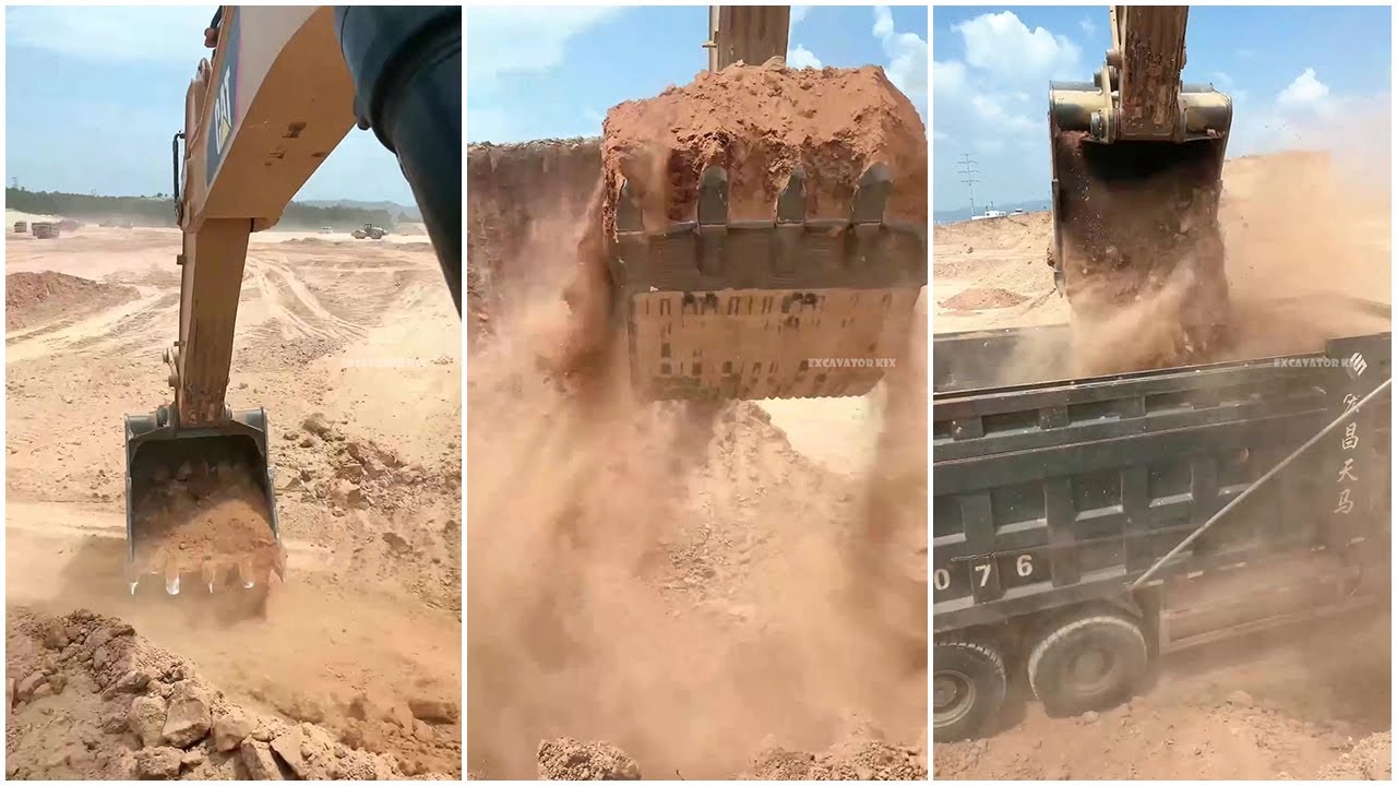 How To Excavators Load Soil Onto Trucks Professionally P213 #satifying ...