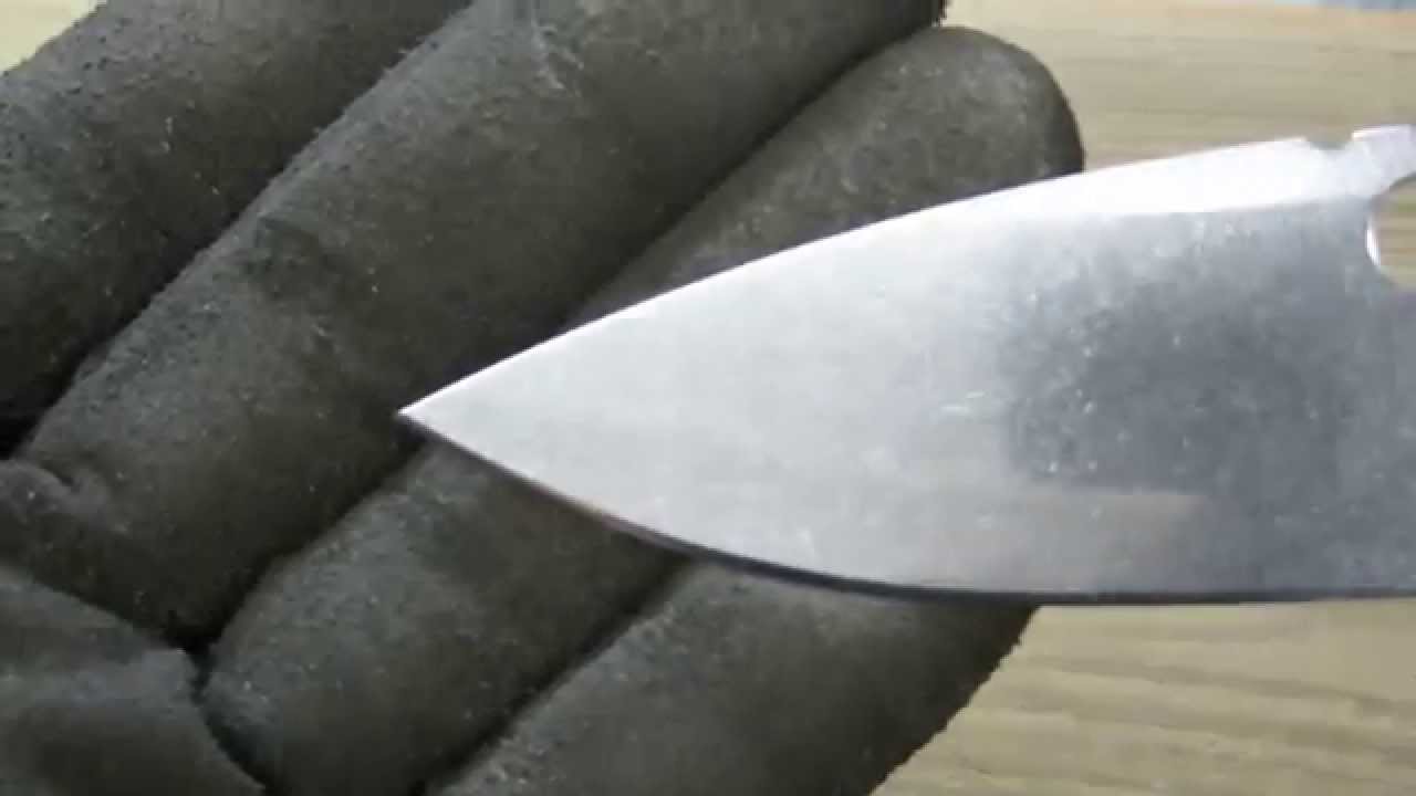 Strider SnG CPM154 blade tip test - YouTube