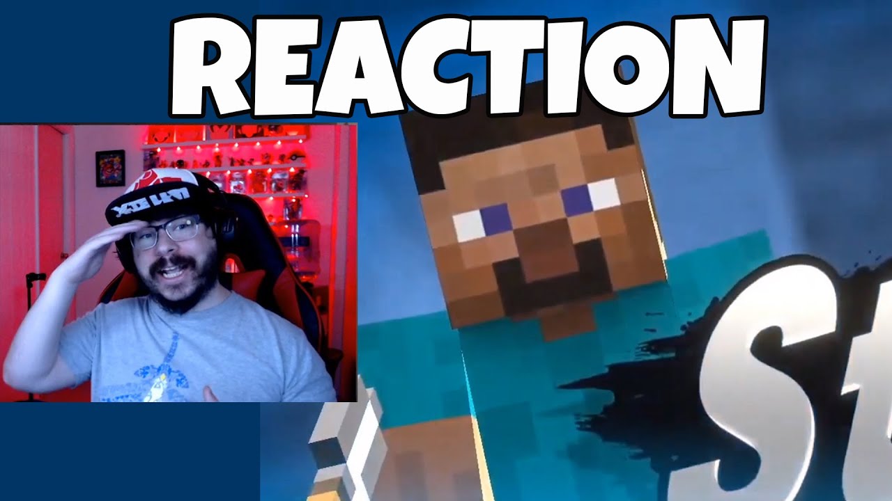Steve from Minecraft Super Smash Bros REACTION - YouTube