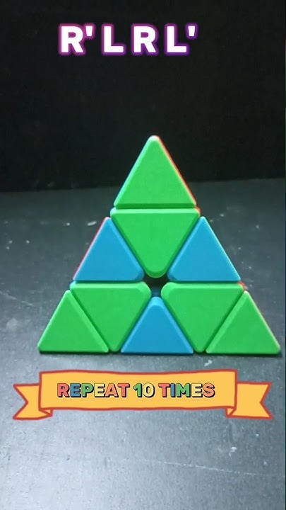 how to make checkerboard pattern in pyramid cube.#shorts #rubikscube #pattern #checkerboard # ...