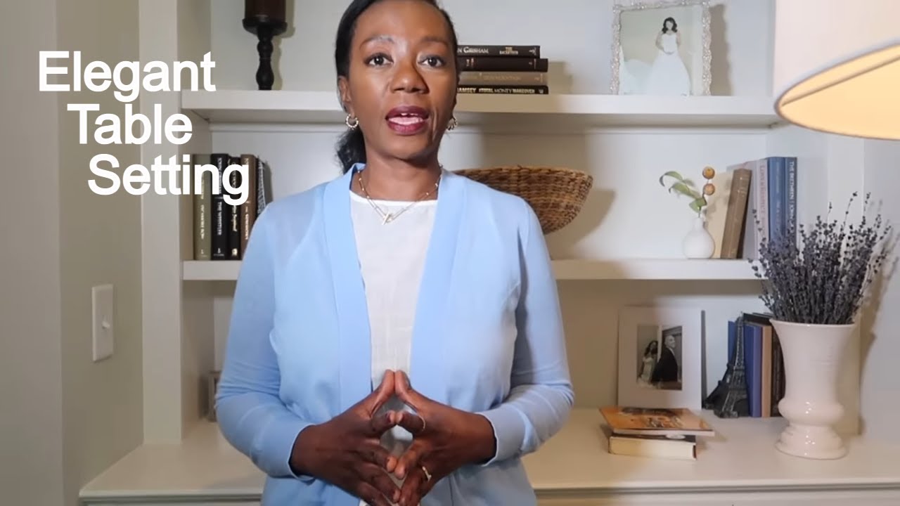 HOW AN ELEGANT LADY SETS A DINNER TABLE I How to set a dinner table for ...