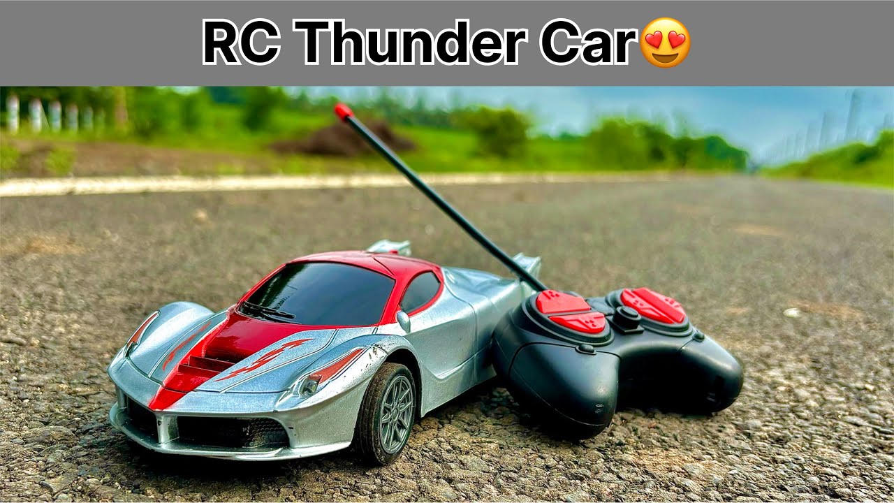 RC Thunder Car Toy Unboxing and Review 😎 | Remote Control Thunder Car ...