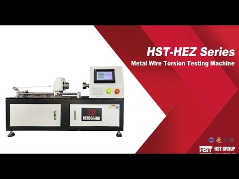 How to use HST-HEZ Series Metal wire torsion testing machine - YouTube