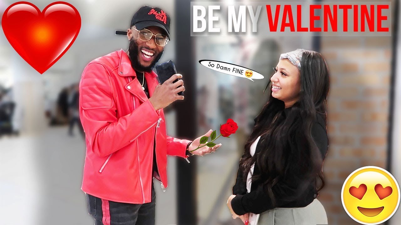 BE MY VALENTINE | PUBLIC INTERVIEW | SHE SAID YES! ️ - YouTube