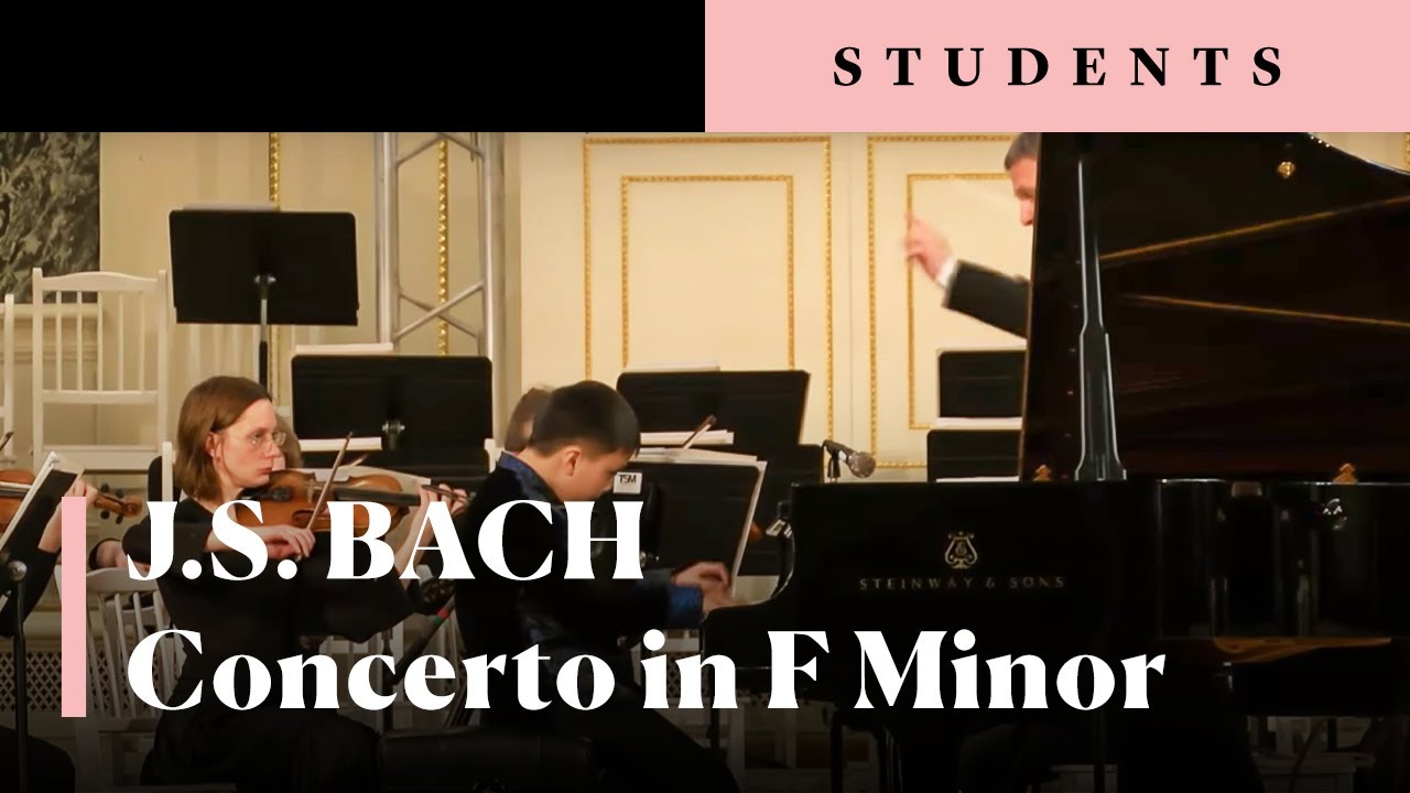J.S. Bach - Keyboard Concerto No.5 in F minor, BWV 1056 (First movement ...